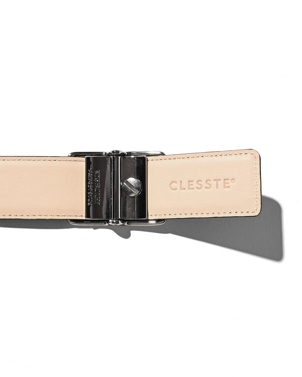 HOLELESS ESSENTIAL LEATHER BELT (BLACK)